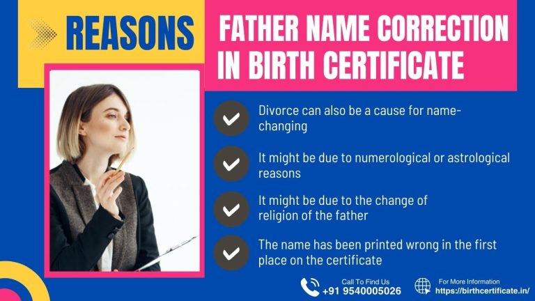 Father Name Correction In Birth Certificate - Change Name in Birth ...