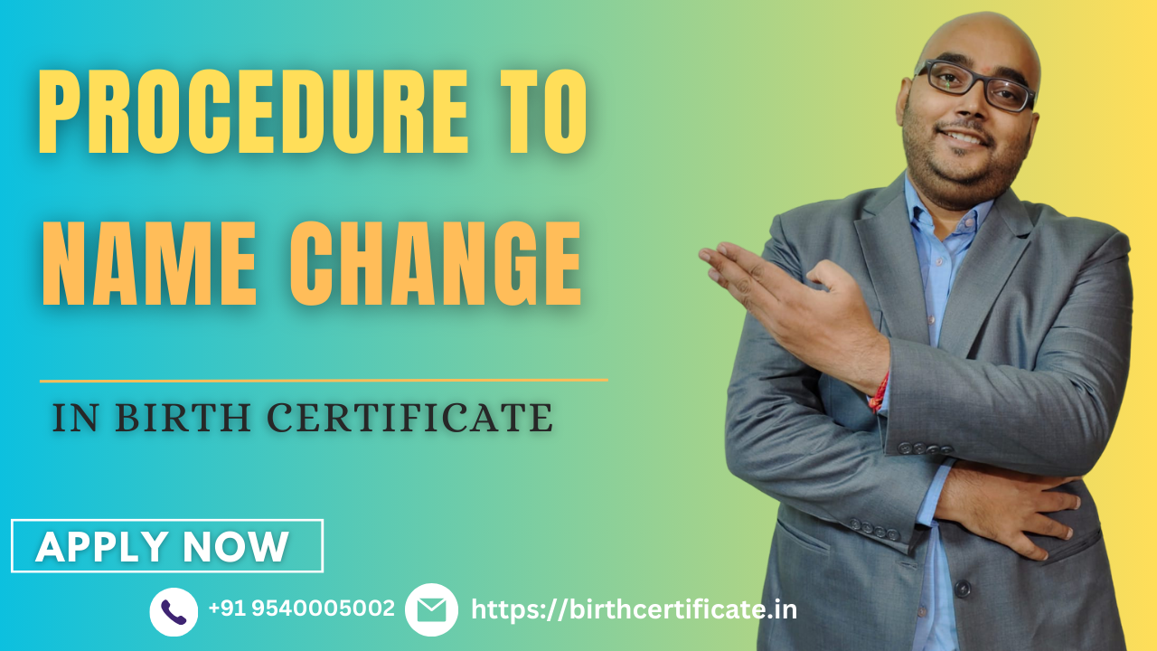 Apply For Name Change in Birth Certificate in Chennai Rs 999